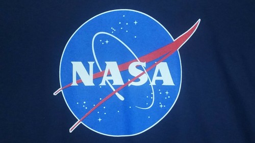 FREE SHIP LARGE DARK BLUE NASA LG TEE T-SHIRT NATIONAL AERONAUTICS ...