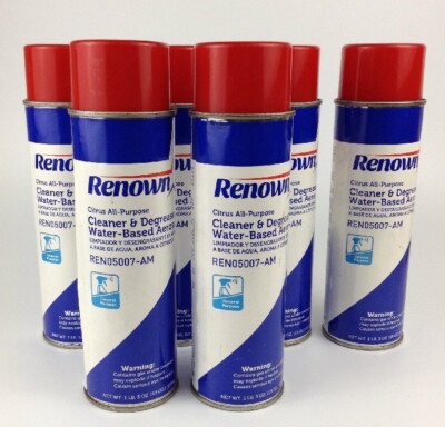 QTY 6 RENOWN CITRUS ALL-PURPOSE CLEANER & DEGREASER REN05007-AM FREE ...