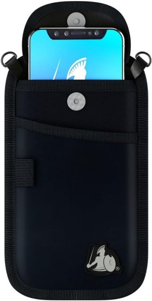 Ultimate EMF Protection: Sleek Black Cell Phone Crossbody Pouch - Lab ...