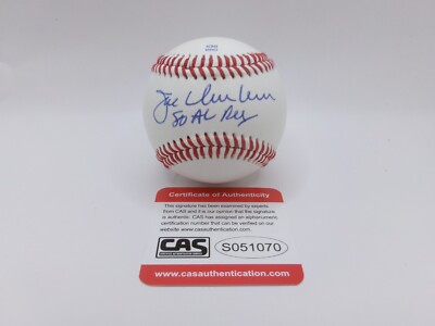 JOE CHARBONEAU AUTOGRAPH SIGNED INSC "80 AL ROY" BASEBALL CAS COA FREE ...