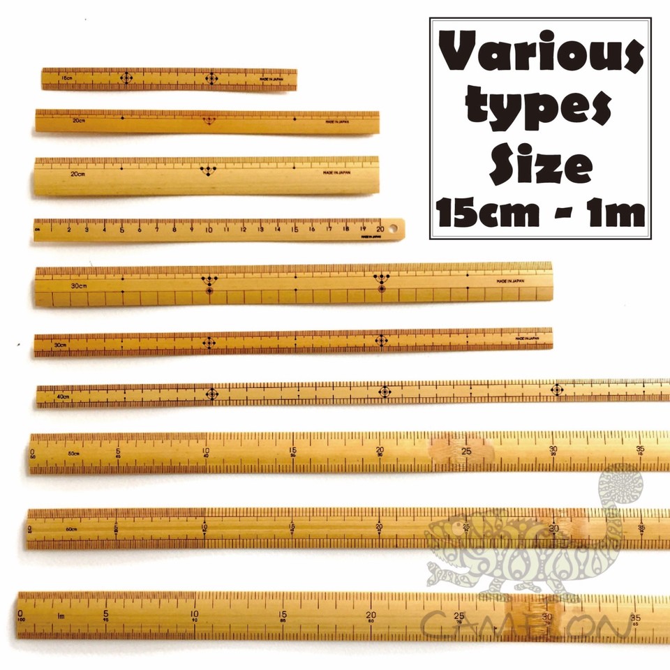 MADE IN JAPAN Japanese Bamboo Rule Small Ruler Scale 30cm 300mm | eBay
