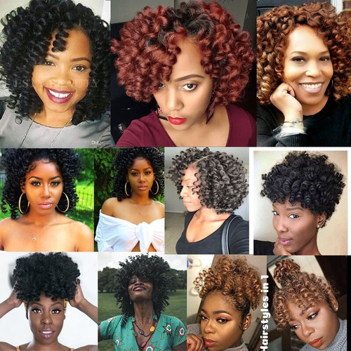 2" Short Spring Toni Curly Hair Extensions Jumpy Wans Curl Crochet ...