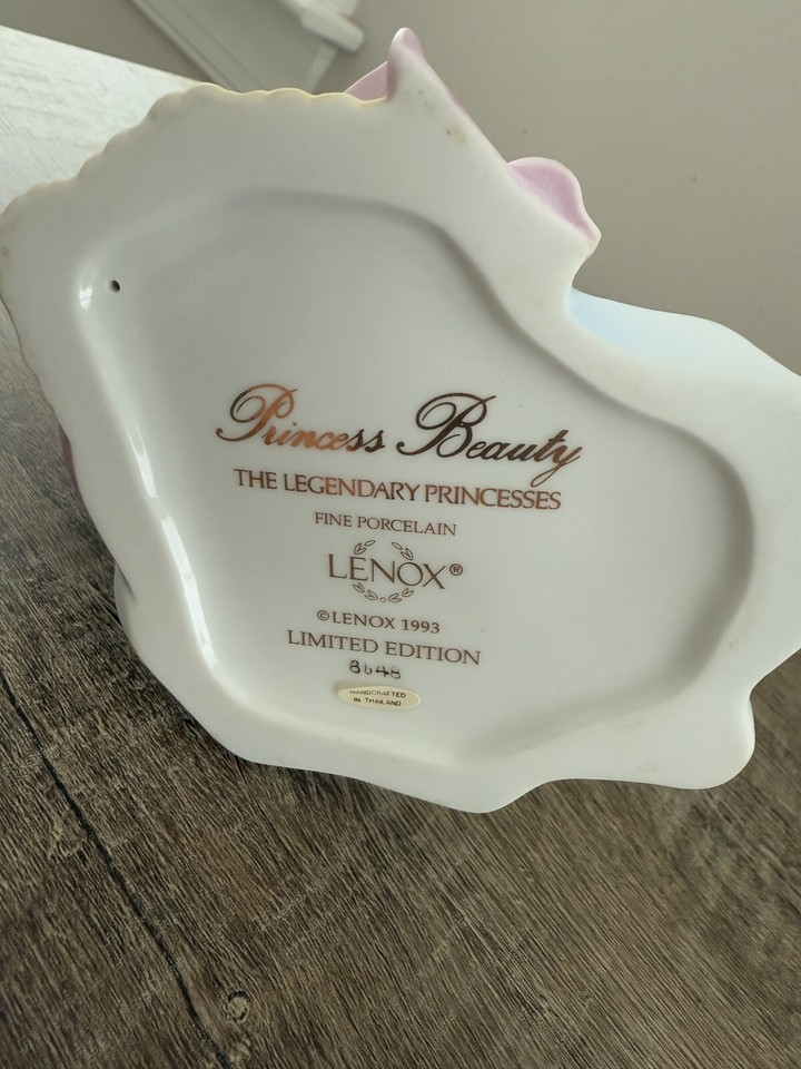 Lenox Princess Beauty The legendary princesses fine porcelain Limited ...
