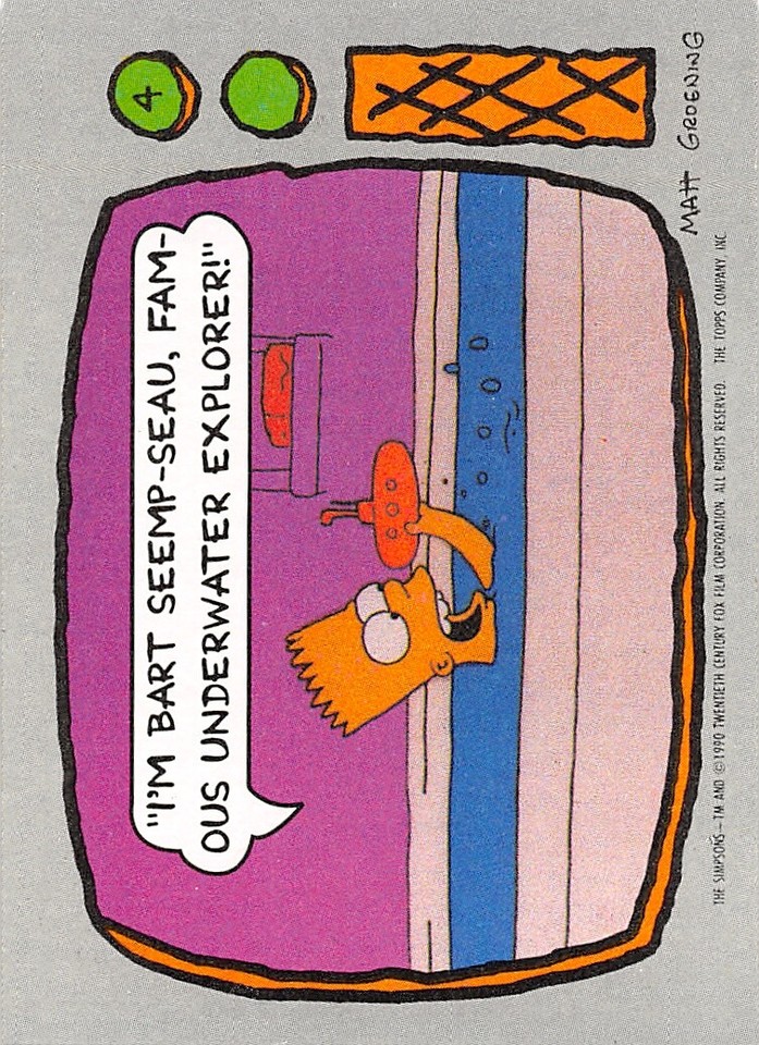 THE SIMPSONS 1990 TOPPS PICK-A-CARD #1 thru #88, STICKER #1 thru #22 OR ...