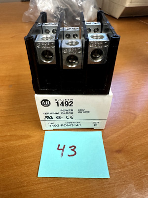 Allen Bradley Bulletin 1492-PDM3141 Power Distribution Block - 600V 175 ...