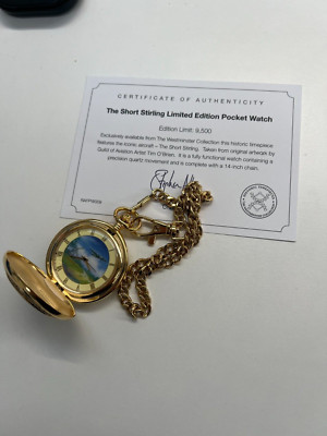 WESTMINSTER RAF POCKET WATCH ON CHAIN - THE SHORT STIRLING LIMITED ...