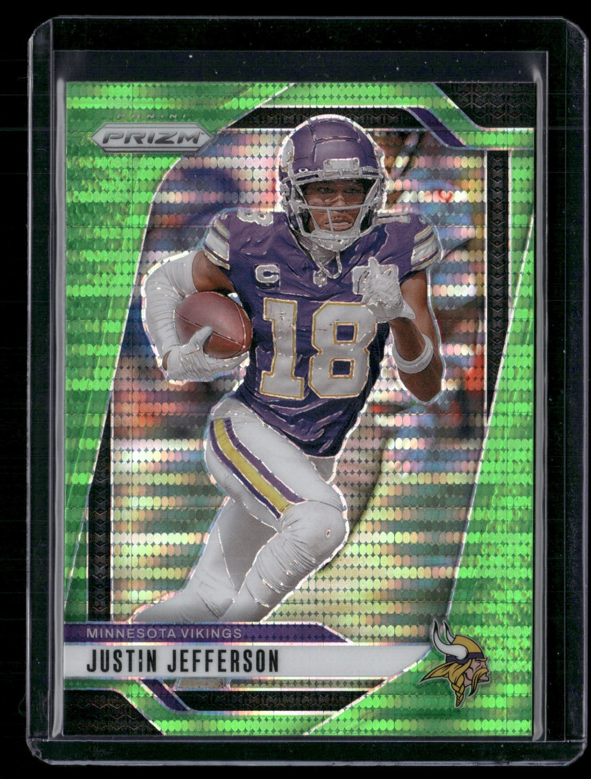 Justin Jefferson 2024 Prizm #187 Neon Green Pulsar Price Guide - Sports ...