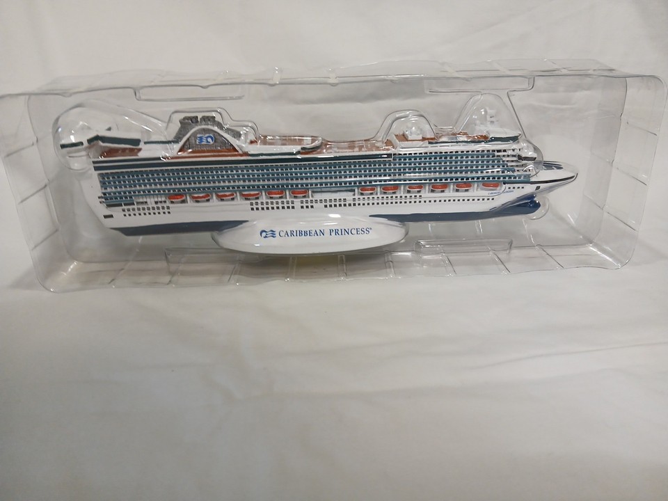 New in Box Princess Cruises Caribbean Princess Resin Cruise Ship Model ...