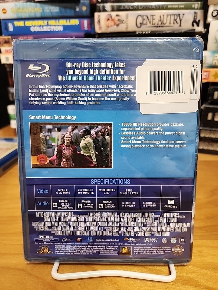 Bulletproof Monk (Blu-ray, 2003) Chow Yun-fat Martial Arts Movie Comedy ...