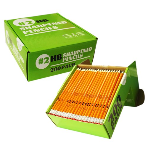 Woodcased #2 Pencils, Pre-sharpened, HB Lead Bulk Box, Pencils No. 2 ...