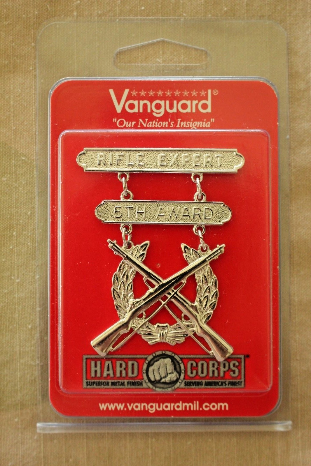 USMC US MARINE CORPS ALL RANKS RIFLE EXPERT SILVER BREAST BADGE 5TH ...