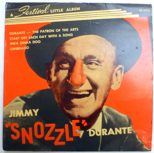 JIMMY DURANTE 4-track EP FESTIVAL RECORDS novelty VG+ New Zealand ...