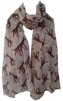 GIRAFFE Print Scarf Ladies Animal Celebrity OverSize Fashion Design ...