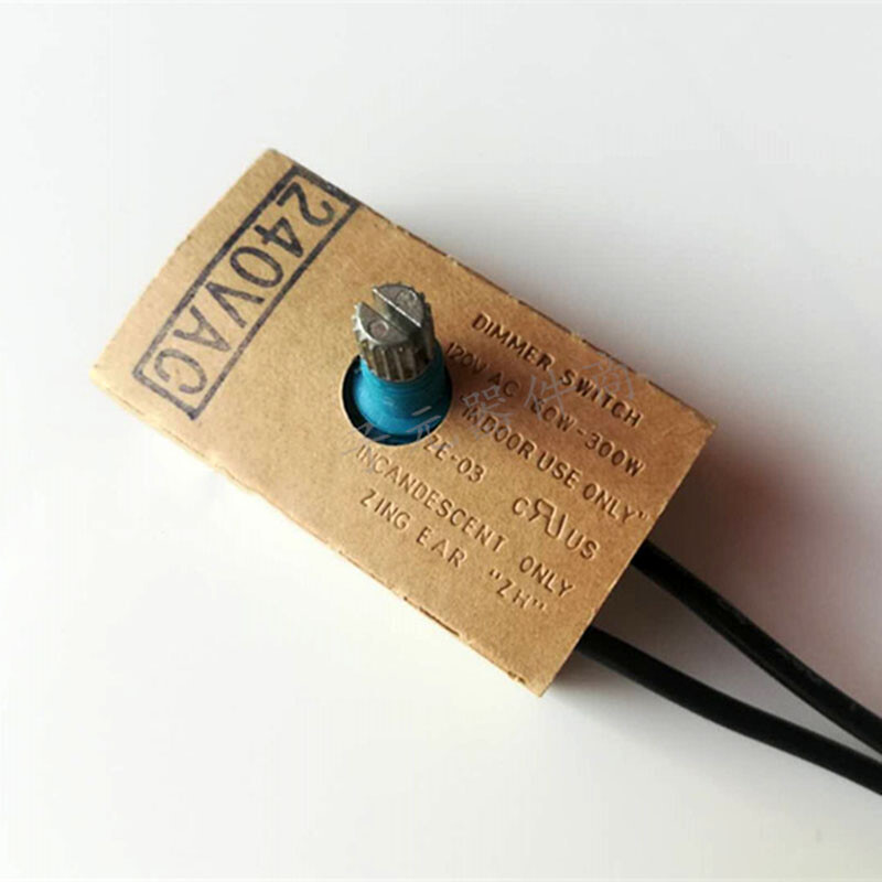 ZE-03 Rotary Full Range Inline Table Lamp Dimmer Switch Light LED 300W ...