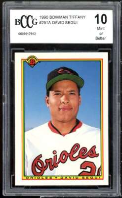 David Segui Rookie Card 1990 Bowman Tiffany #251a BGS BGS BCCG 10 | eBay