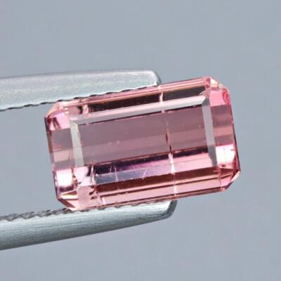 2.54Cts Natural Bi Color Pink Tourmaline Octagon Cut Brazil Loose ...