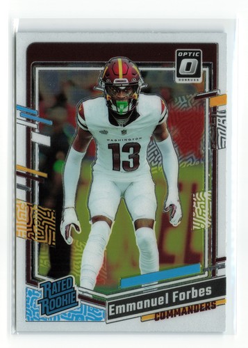 EMMANUEL FORBES #299 2023 PANINI OPTIC COMMANDERS RATED ROOKIE RC | eBay