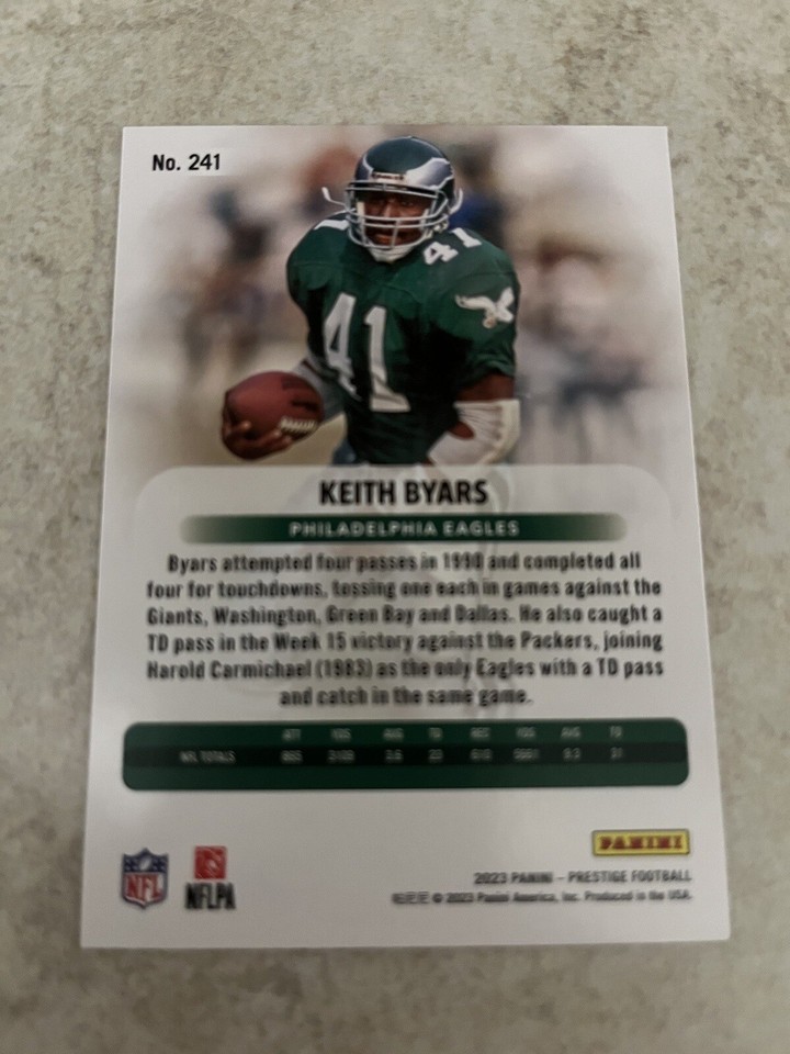 2023 Panini Prestige #241 Keith Byars Philadelphia Eagles NFL | eBay