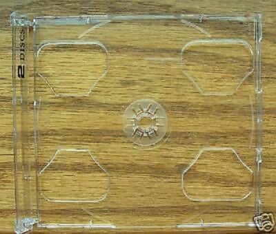 5 DOUBLE CD SMART TRAYS W 2 DISCS PRINTS,CLEAR- YL29LOGO FREE SHIPPING ...