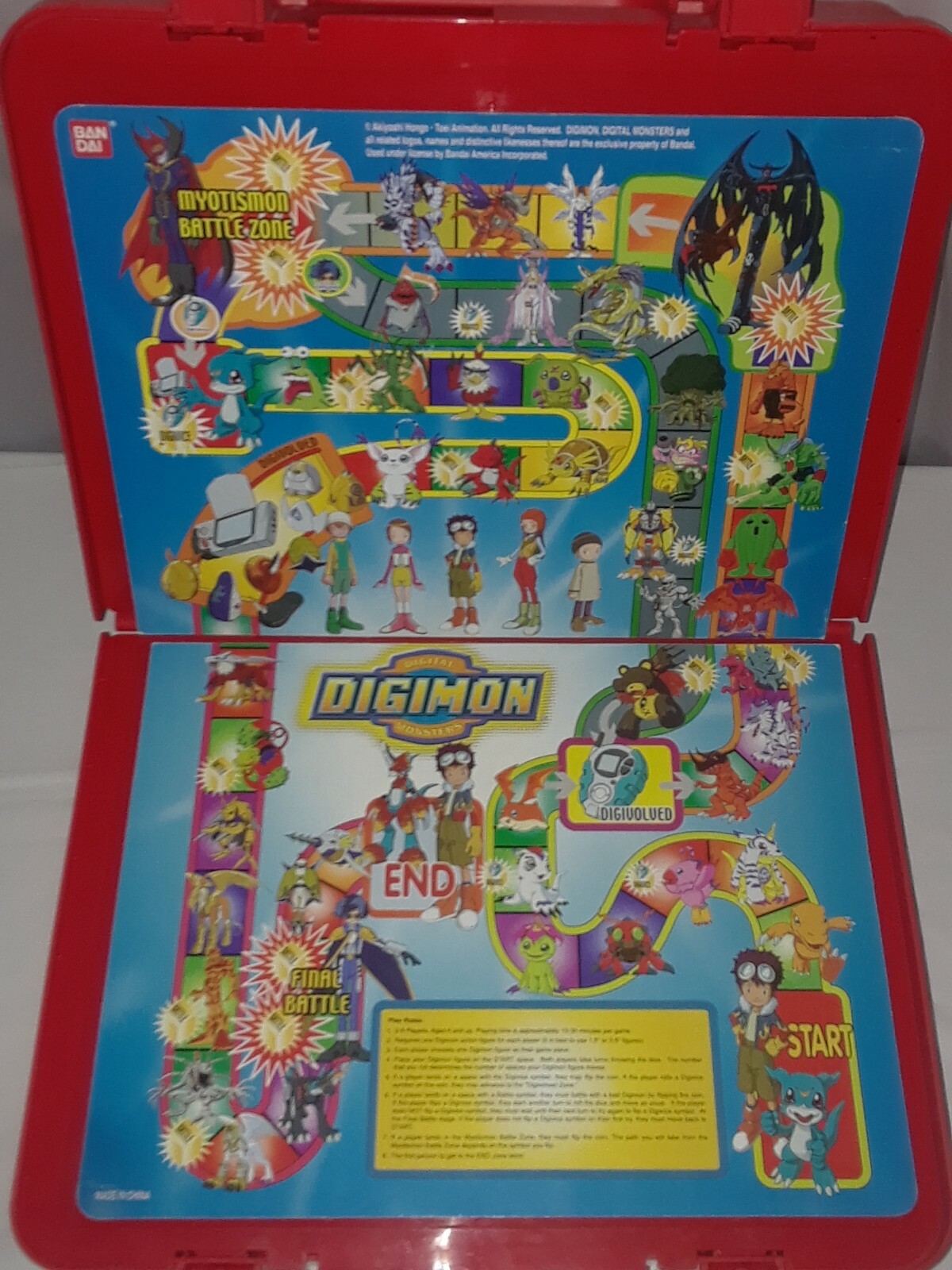 Digimon Red Carrying Case & Board Game for Minis! Rare! | eBay