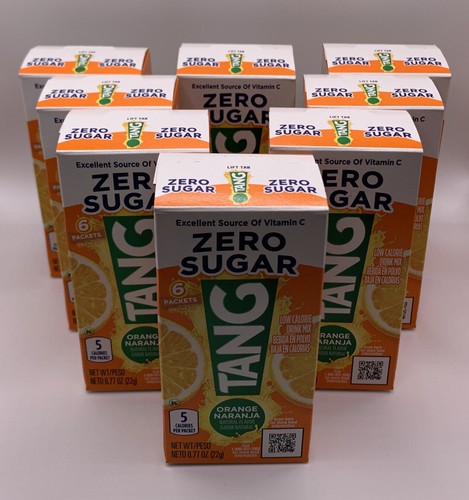 8 Boxes Orange TANG - On the Go - Zero Sugar (48 Packets) | eBay