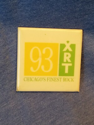 93 XRT Chicago Pin Pinback Button WXRT Chicago's Finest Rock | eBay