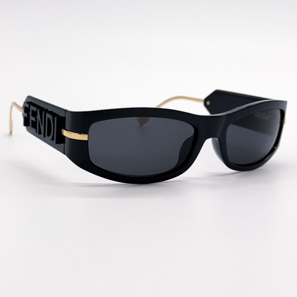 NEW FENDI FE40120I 01A SHINY BLACK WOMEN SUNGLASSES FENDI | eBay