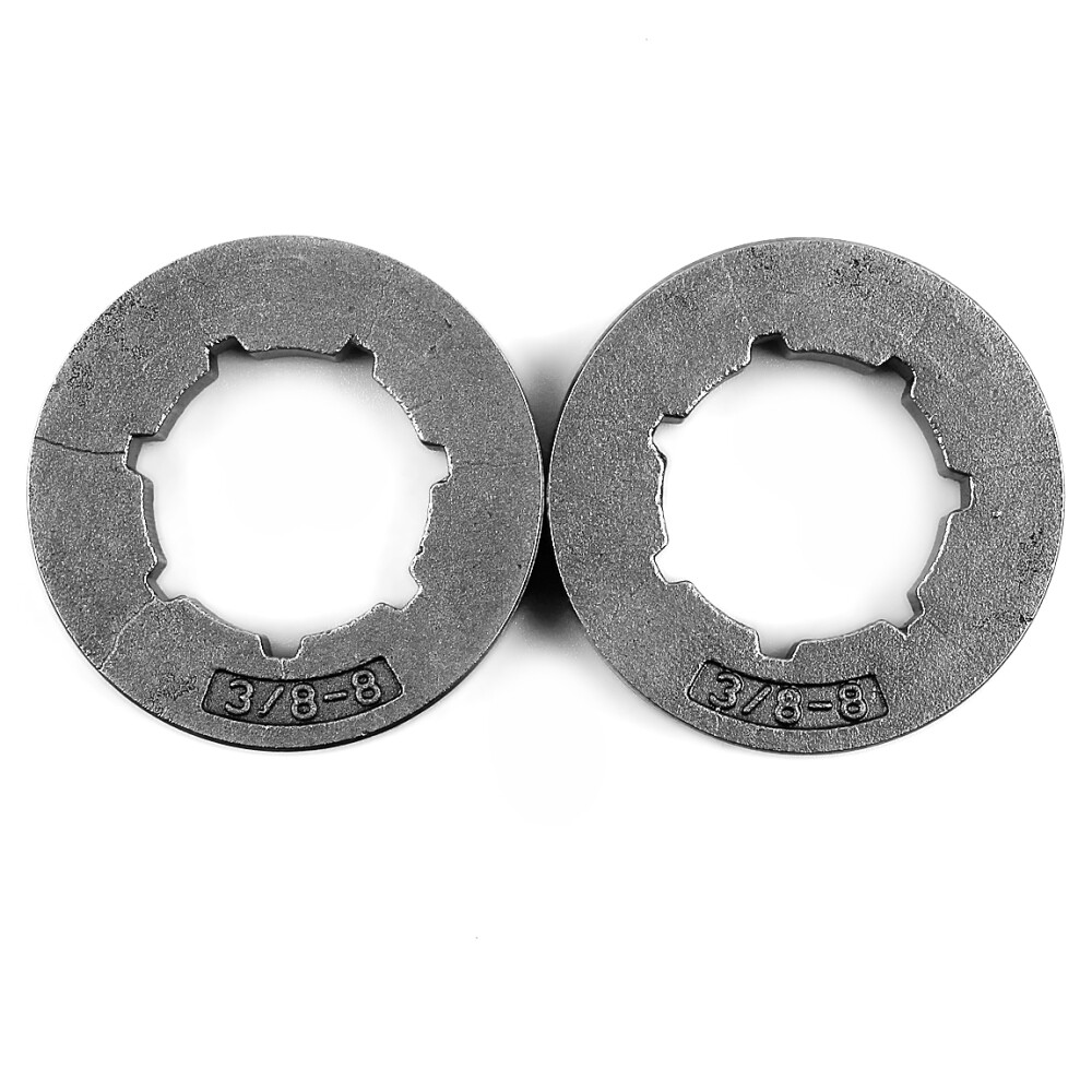 2Pcs 3/8"8T Sprocket Rim For Husqvarna 362 365 371 372 385 390 394 395 ...