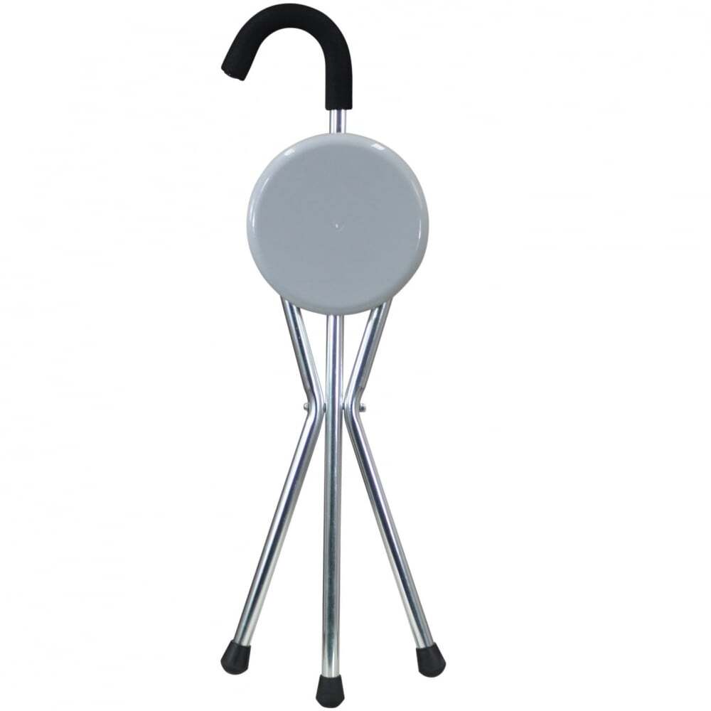 Aidapt Disability Medical Aid Folding Seat Cane Walking Stick Stool ...