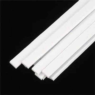 Plastruct - Strip Rectangular Styrene Wh. 1.5x4.0mm 250mm 10x Ms-616 ...
