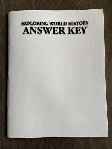 Exploring World History ANSWER KEY by Notgrass Like New 2014 | eBay