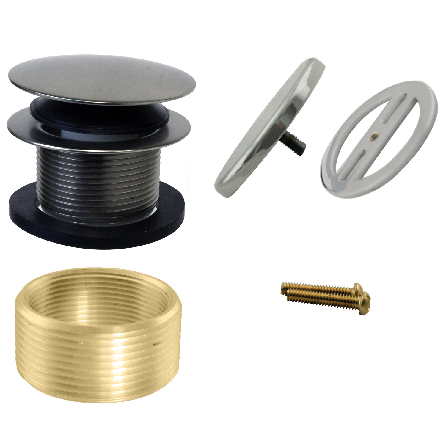 Westbrass Illusionary Overflow Universal Trim Kit in Satin Nickel ...