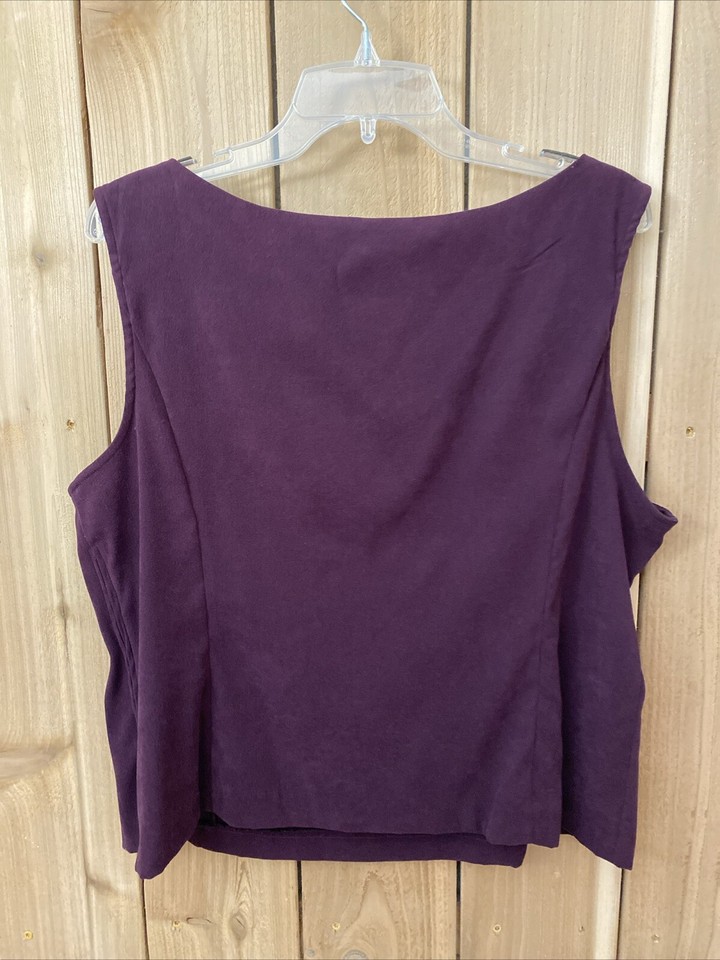 Sag Harbor Purple Sleeveless Top Size XL | eBay