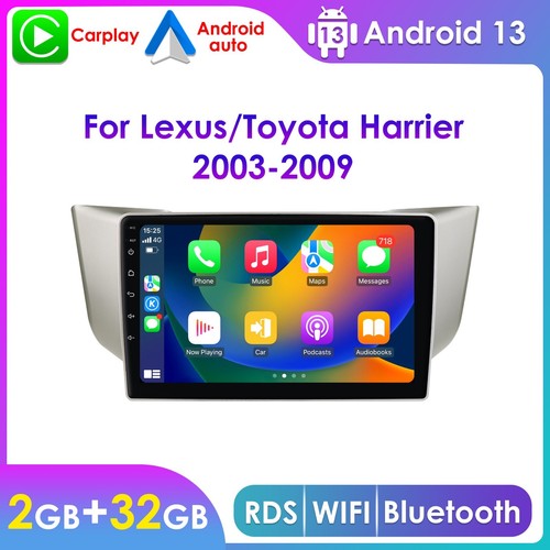 Bluetooth Android 13 Car Stereo Radio GPS For Lexus RX300 RX330 RX400H ...