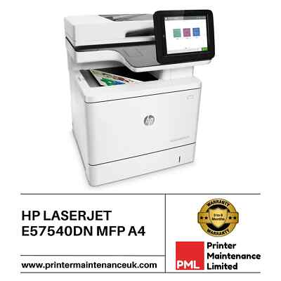 HP LaserJet E57540DN E57540 DN MFP A4 Colour Duplex Copier USB Network ...