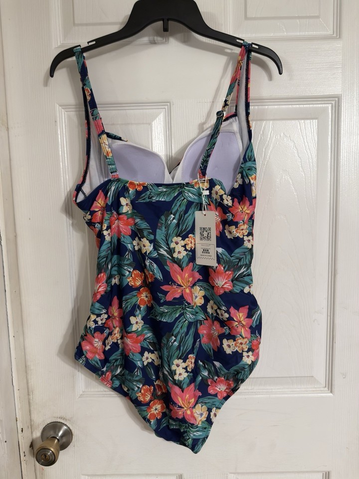 Nwt Womens Size Xxl Ekouaer Flower Bathing Suit | eBay