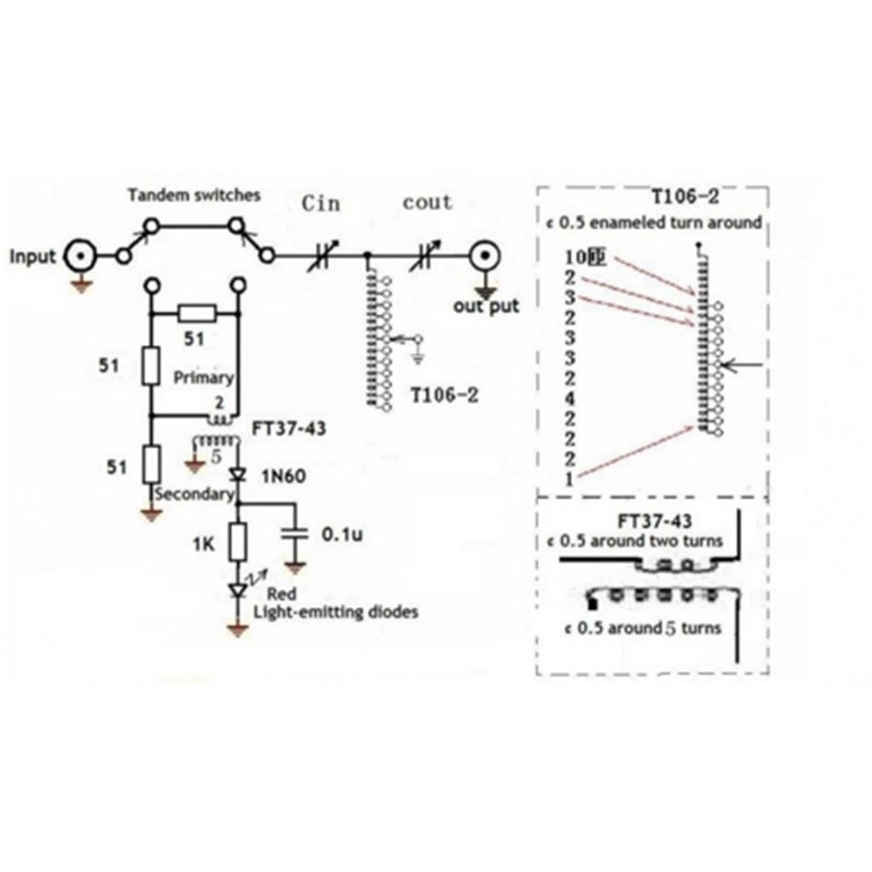 1-30Mhz LED VSWR DIY Manual Antenna Tuner Kit Module For HAM RADIO CW ...