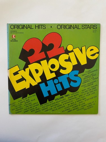 Various – "22 Explosive Hits, Vol 2" Vinyl LP Album Rock, Pop 1972 ...
