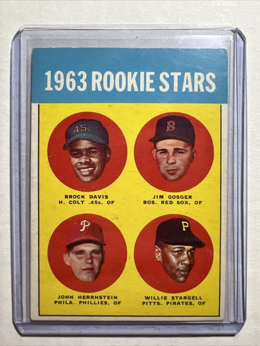 1963 Topps Rookie Stars: Davis, Gosger, Herrnstein, and Stargell 553 ...