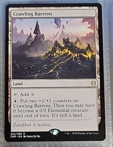 MTG Crawling Barrens Zendikar Rising 262/280 Regular Rare | eBay