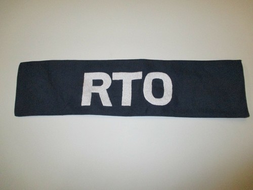 b3193 WW2 US Army Armband RTO Railway Transportation Officer IR35T ...