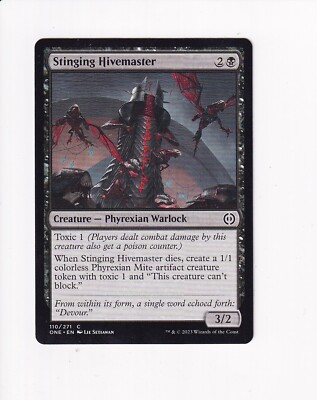 MAGIC THE GATHERING MTG PHYREXIA ALL WILL BE ONE STINGING HIVEMASTER (X ...