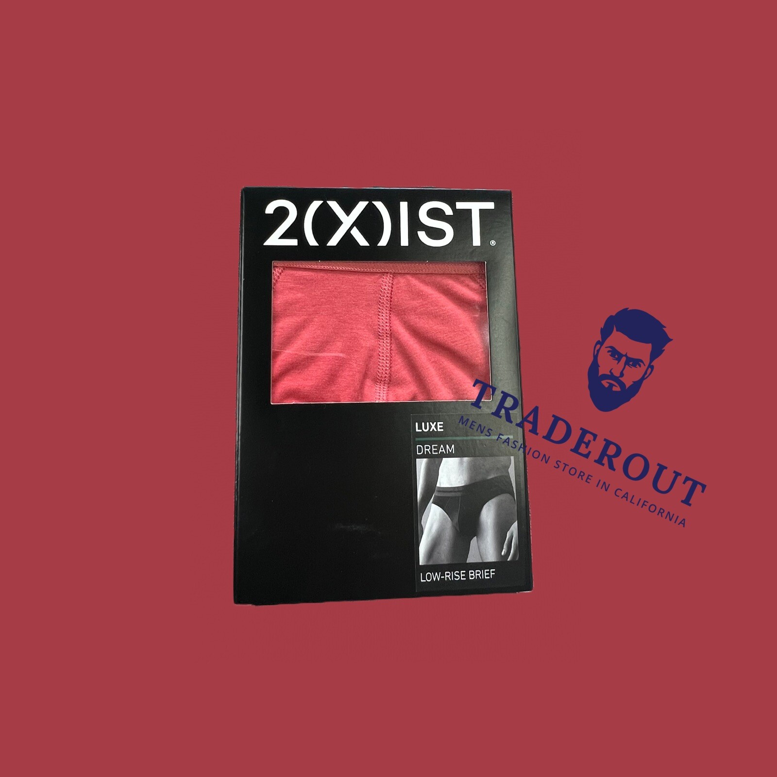 2(X)ist 2xist men Rust Red Dream cotton modal low rise brief underwear ...