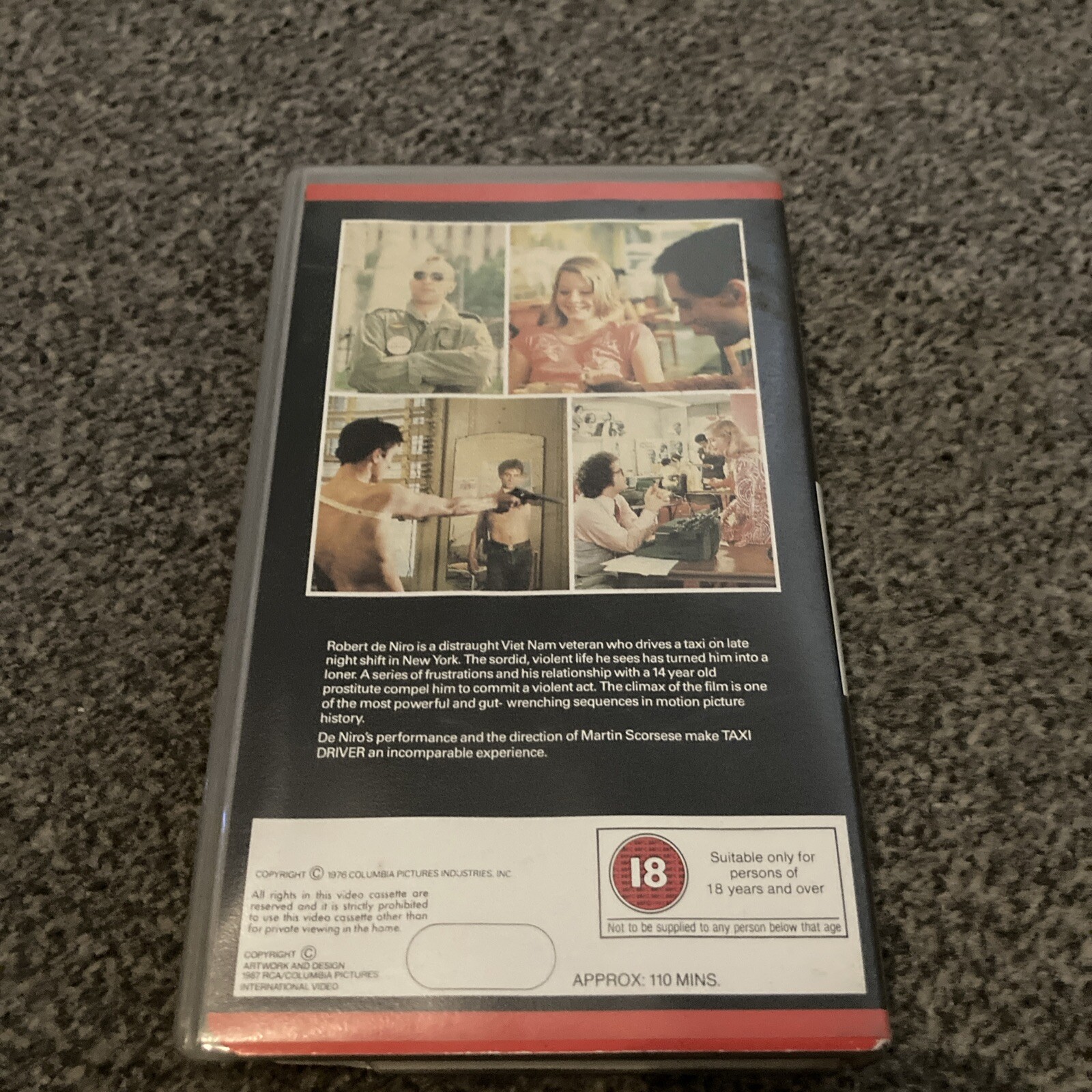 Taxi Driver (1976) VHS Video Cassette Tape RCA/Columbia Pictures CVT ...