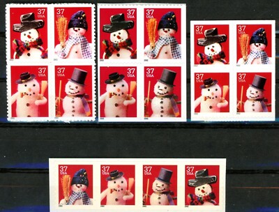 Snowmen Complete Set of 16 In Scott # Order 's 3676 to 3691 MNH Dated ...