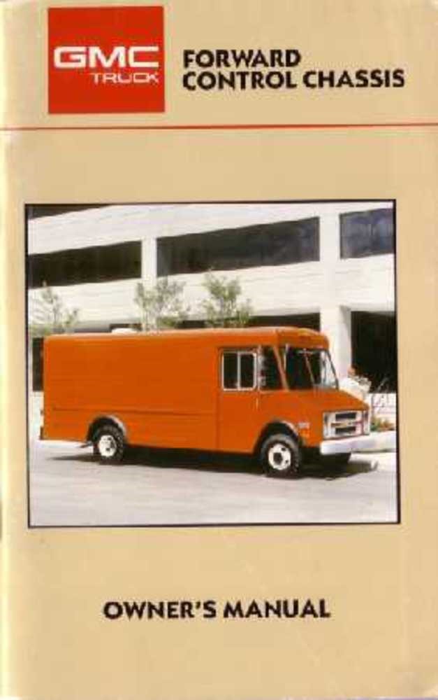 1987 GMC Forward Control Truck Owners Manual User Guide Operator Book ...