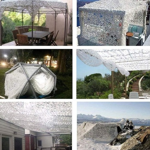 White Mesh Military Camouflage Nets Garden Outdoor Hide Sun Shelter ...