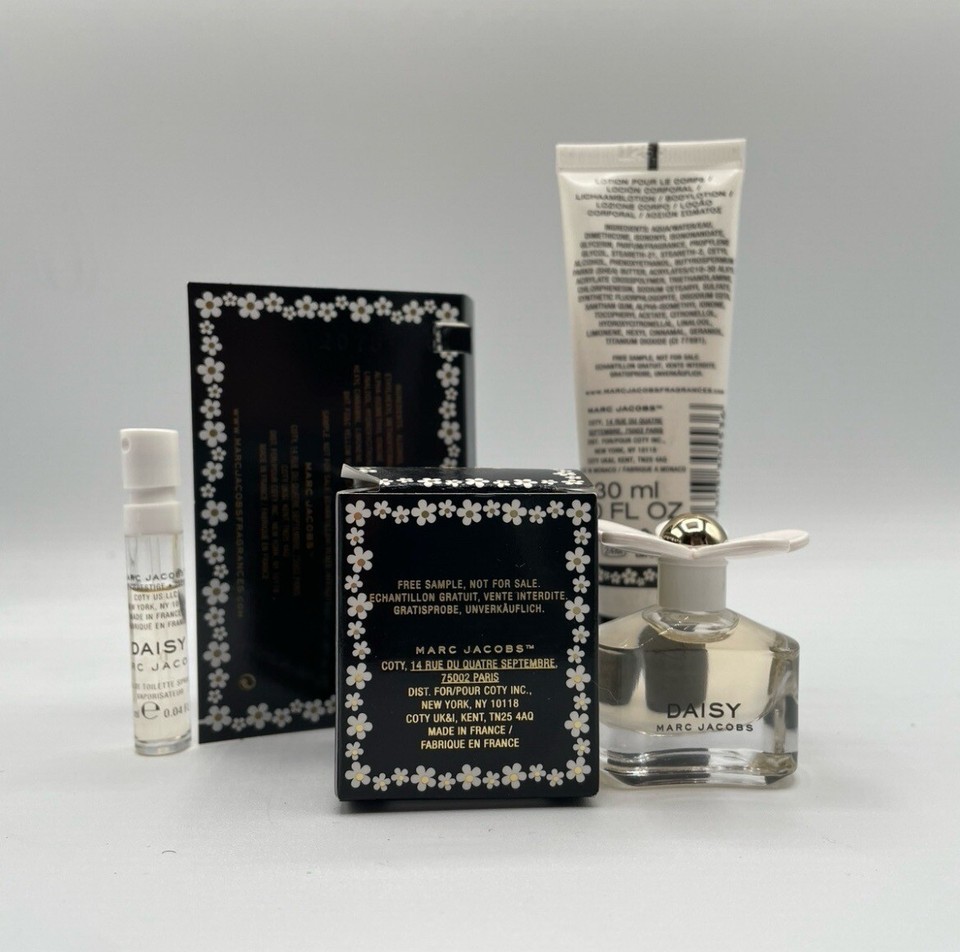 3PC Marc Jacobs Daisy EDT MINI Splash 4ml & Perfumed Body Lotion 30ml ...