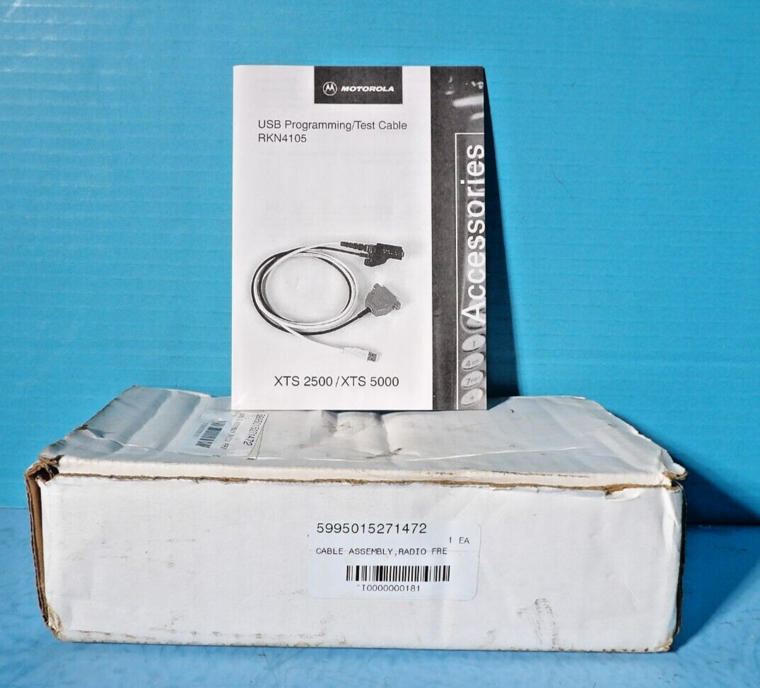 OEM MOTOROLA USB PROGRAMMING TEST CABLE RKN4105A XTS 2500 5000 ASSEMBLY ...