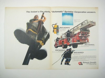 The Instant A Fire Starts Automatic Sprinkler Corp 2 Page Firefighting ...